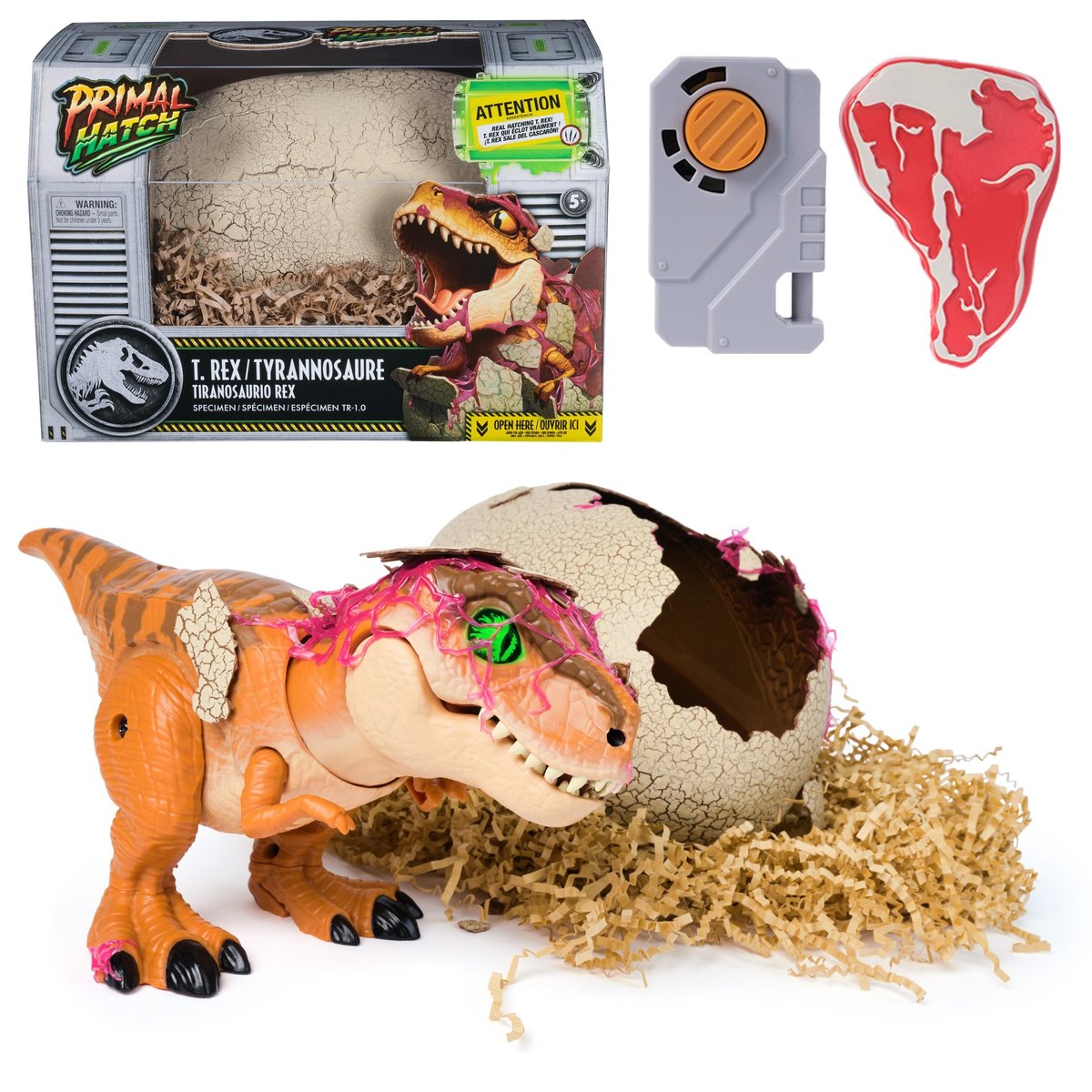 Figurka interaktywna Spin Master Primal Hatch Jurassic World T. Rex ...
