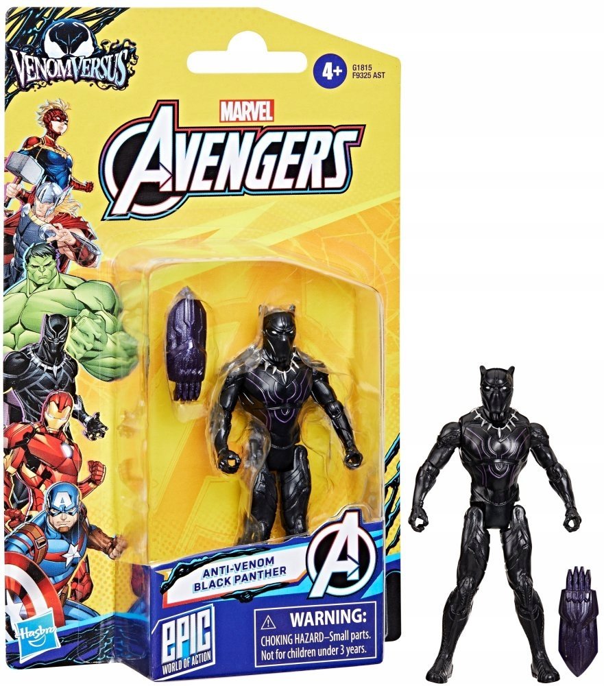 Figurka MARVEL Avengers Evergreen Venom Czarna Pantera G18155X0 - Inna ...