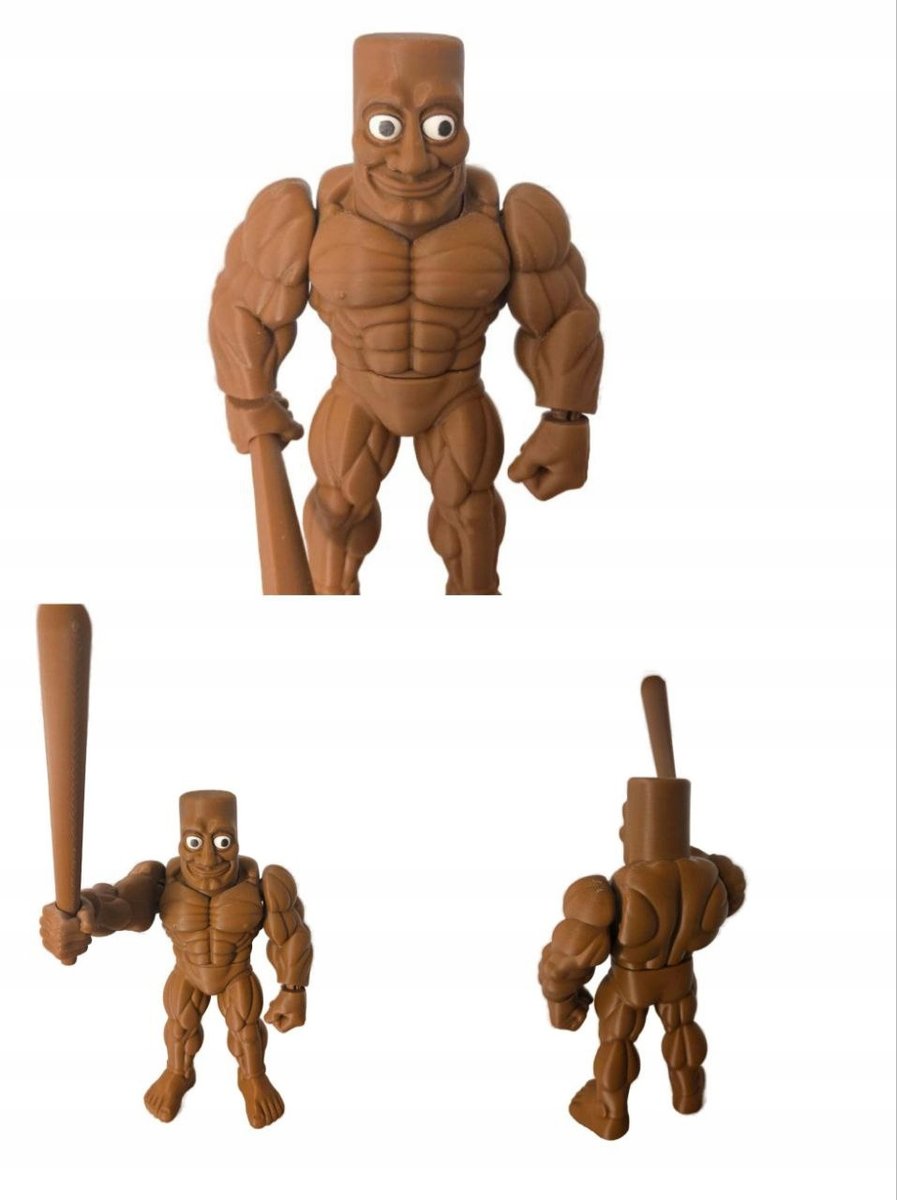 Figurka Muskularny Tung Tung Sahur 3D Brainrot TIK TOK Viral - Magic ...