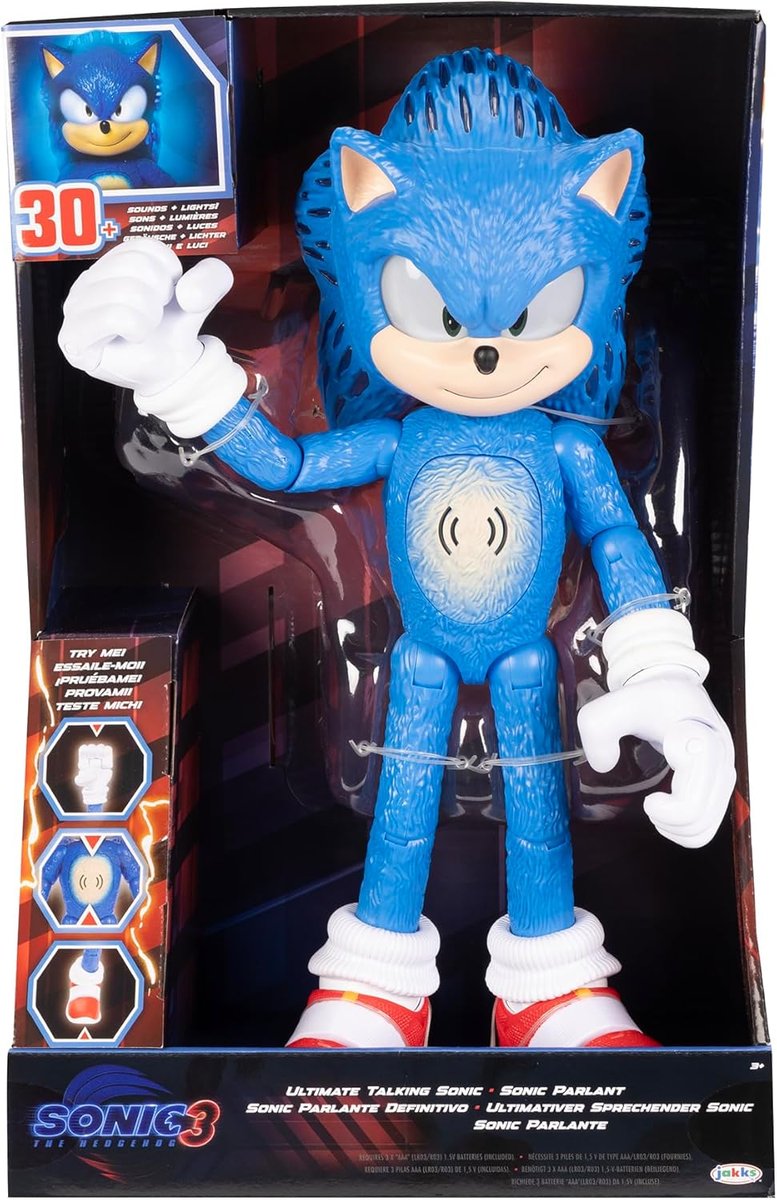 figurka sonic the hedgehog 3 ultimate talking sonic 30 cm gadająca ...
