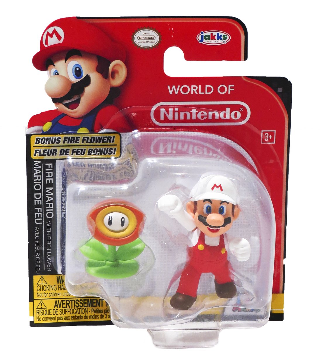 Figurka World of Nintendo Fire Mario 2,5 cala z Fire Flower - Inna ...