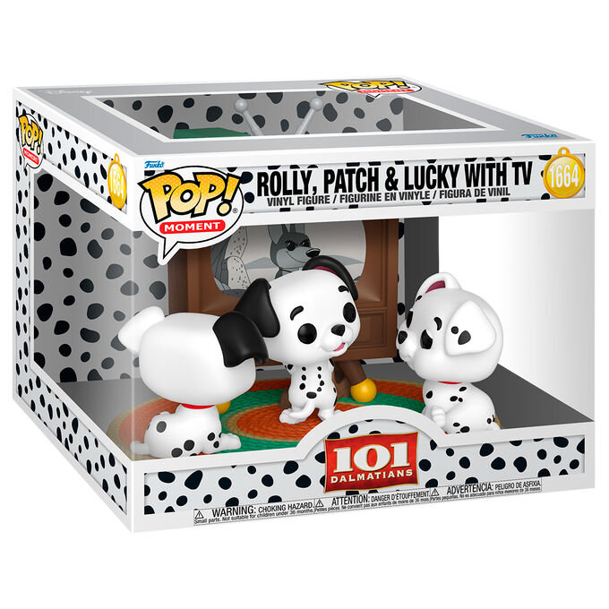 Figurki POP Moment Disney: Rolly, Patch i Lucky z Telewizorem 101 ...