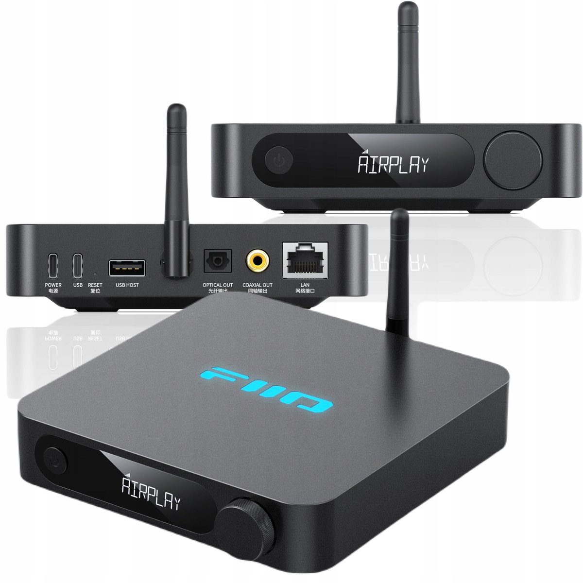 FIIO SR11 TRANSPORT SIECIOWY STREAMER WYJŚCIA CYFROWE ROON ENDPOINT ...