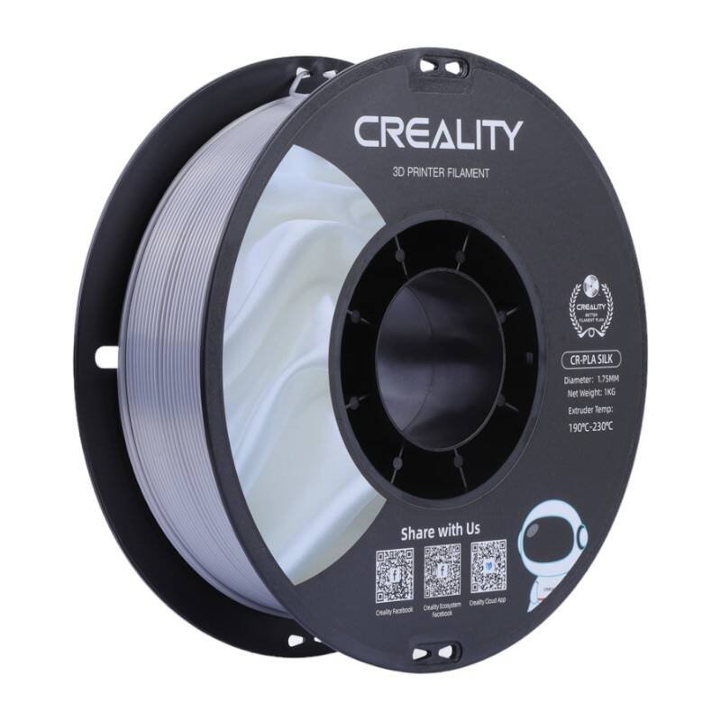 Filament CR-Silk PLA Creality (Srebrny) - Creality | Sklep EMPIK.COM