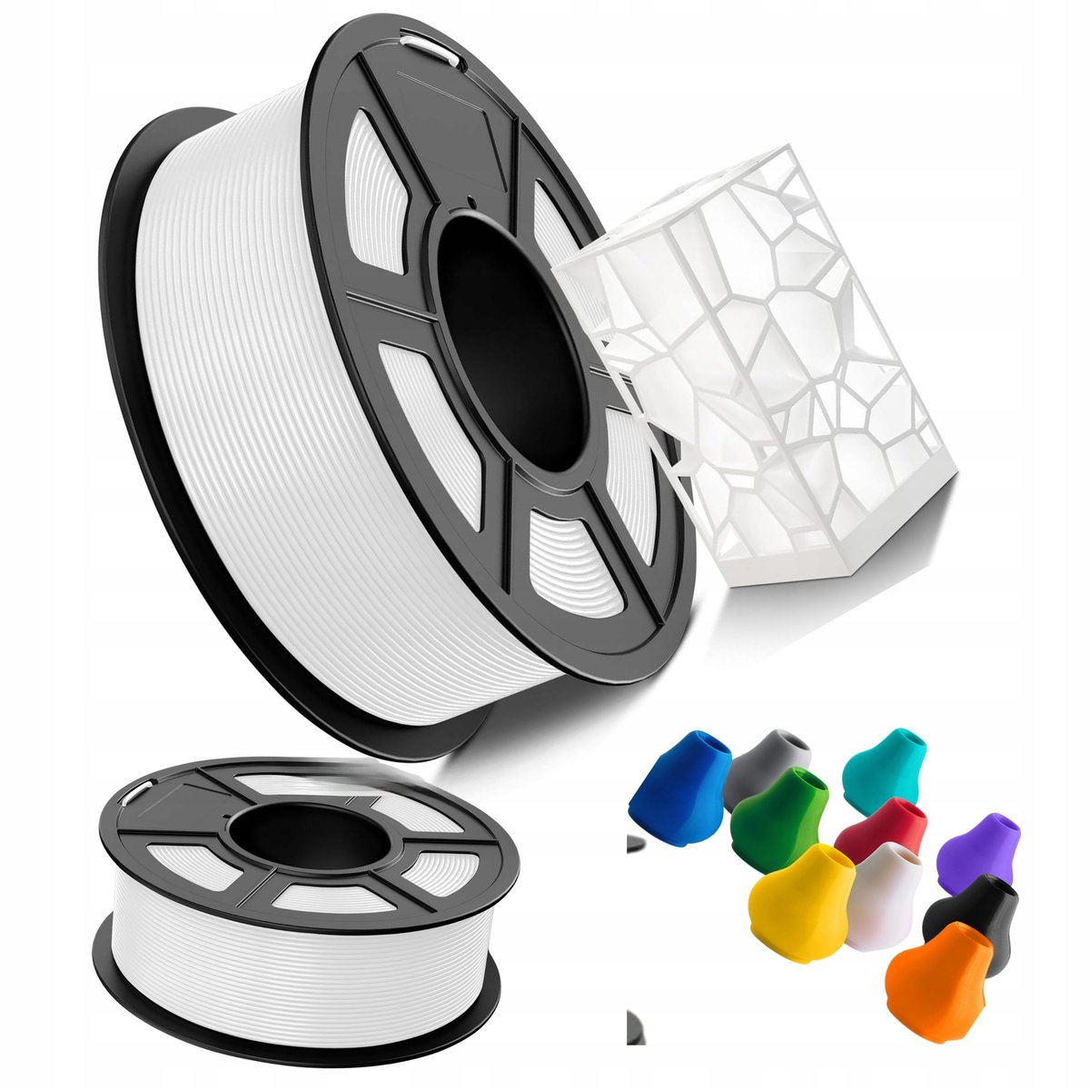Filament Do Drukarki 3D BIAŁY PETG TECBEARS 1,75mm 1 kg/szpula easy ...