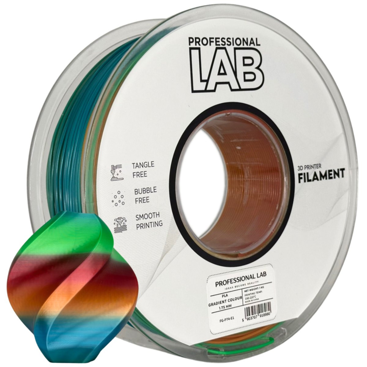 Filament Prof. Lab PLA 1.75mm 1kg Gradientowy | Gradient Colour - Inna marka | Sklep EMPIK.COM
