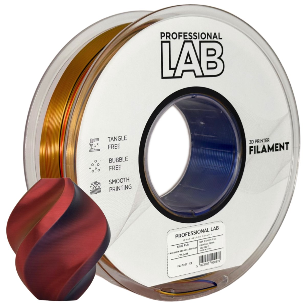 Filament Prof. Lab Silk PLA 1.75mm 1kg Czerwony-Żółty-Niebieski ...