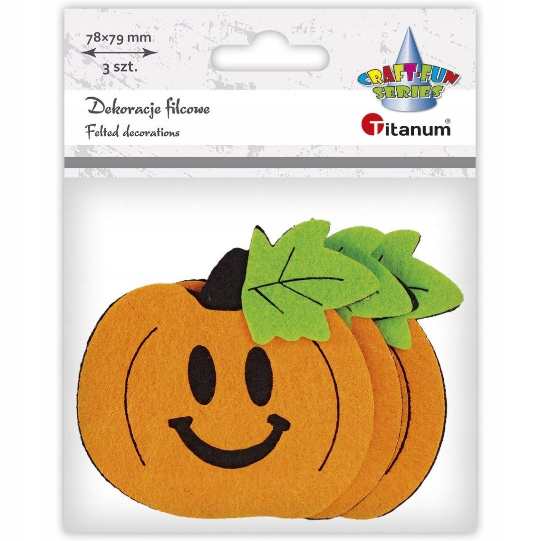 Filcowe Dynie 3D 3 Szt. 472935 Titanum - Titanum | Sklep EMPIK.COM