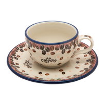 FILIŻANKA podwójne espresso 100 ml ze spodkiem - Ceramika Artystyczna Bolesławiec - Ceramika ...