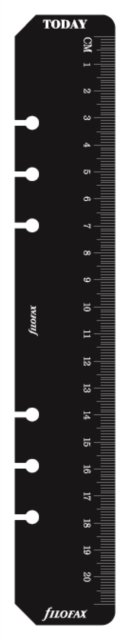 Filofax A5 Ruler page marker black refill - FILOFAX | Książka w Empik
