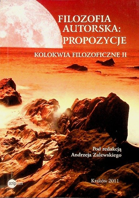 Filozofia autorska propozycje kolokwia filozoficzne II - Zalewski ...