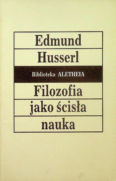 Filozofia jako ścisła nauka - W opisie | Książka w Empik