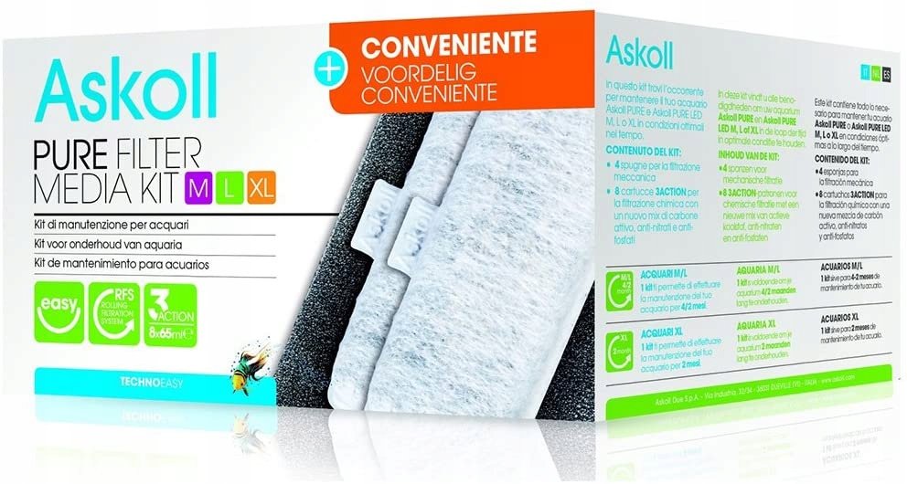 Filtr Do Akwarium Askoll Pure Filter Media M L Xl - Inna marka | Sklep ...