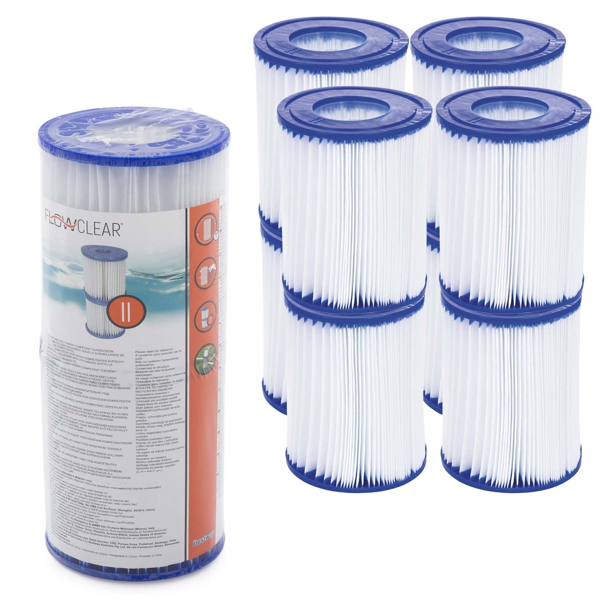 FILTR DO WKŁADU BASENU Bestway 58094 TYP II 8 szt. - Bestway | Sklep ...
