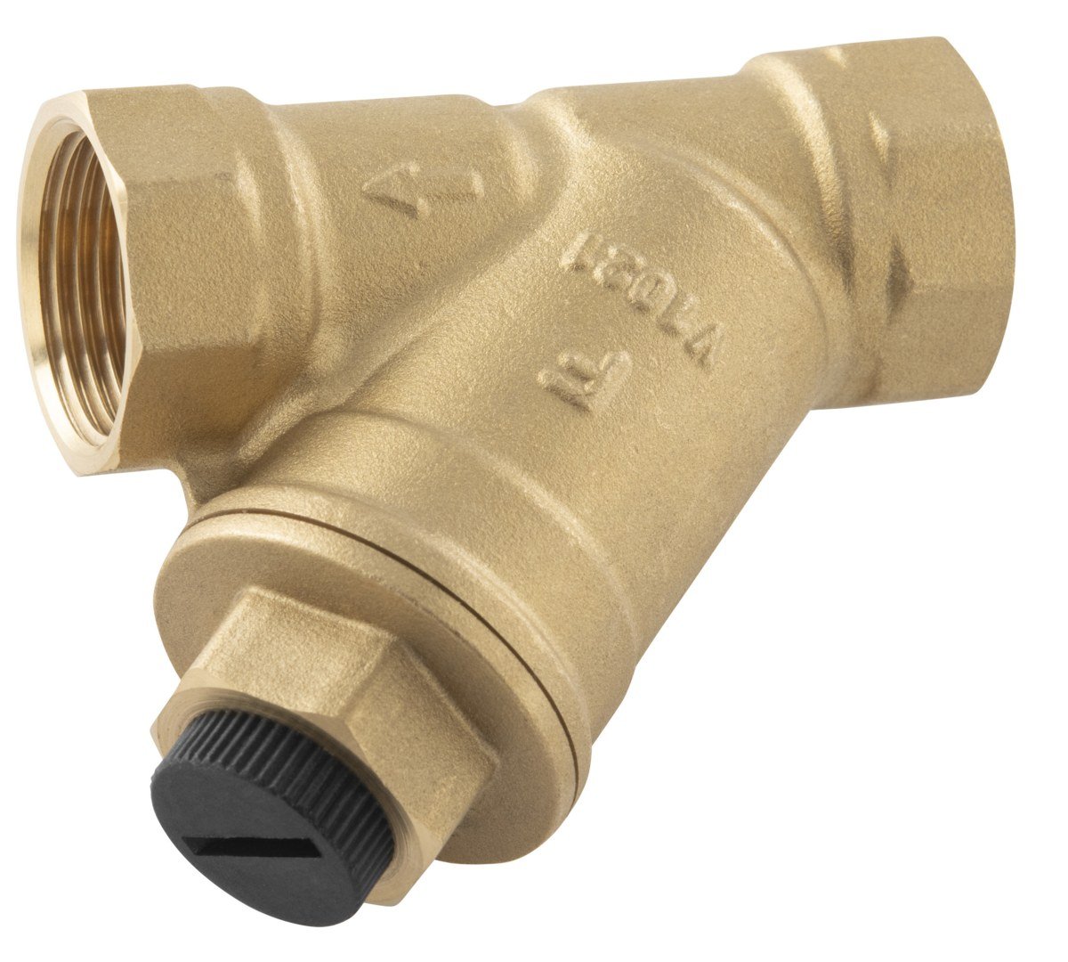 Filtr skośny siatkowy z magnesem, nakrętno-nakrętny, DN20, G3/4 - Ferro | Sklep EMPIK.COM