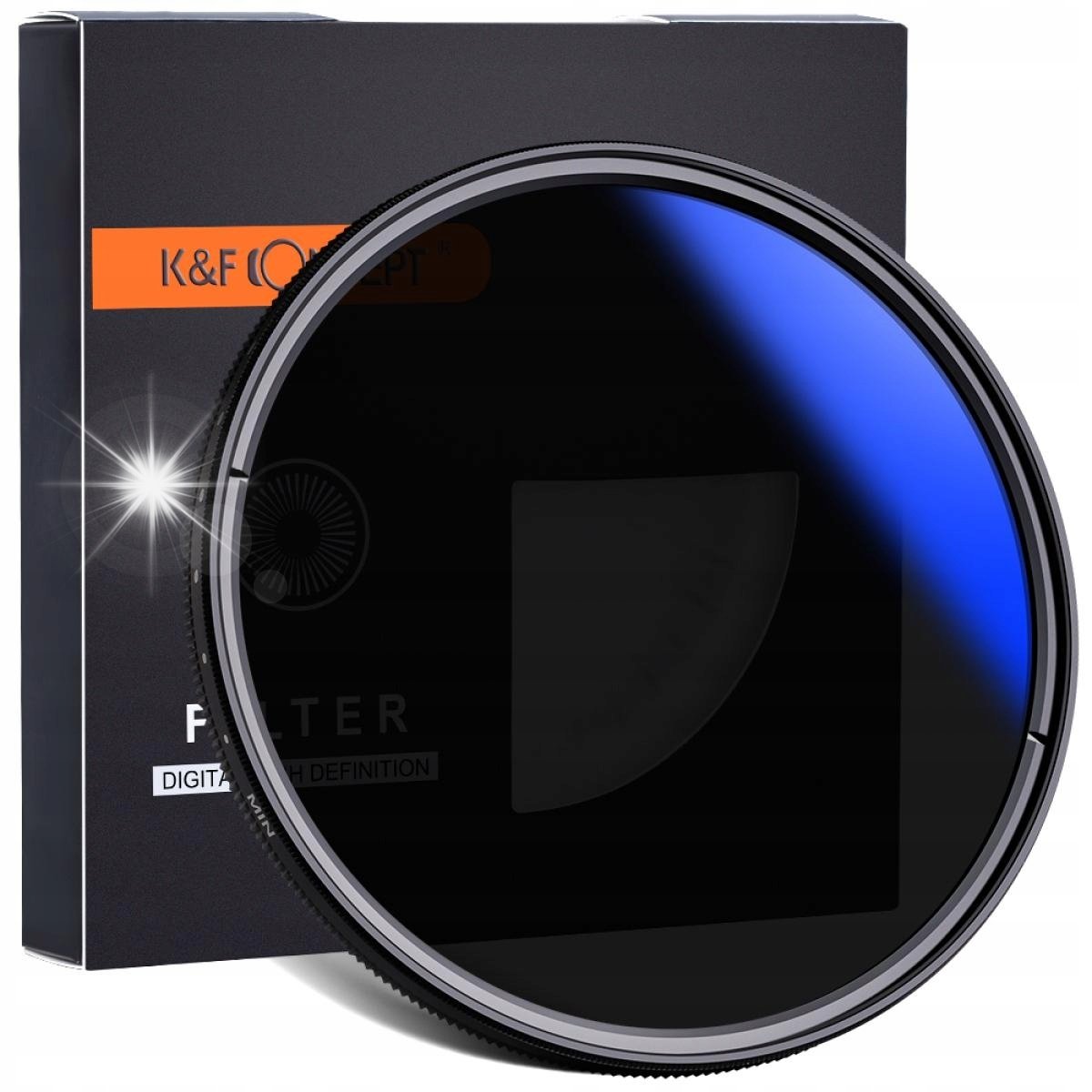 Filtr szary regulowany K&F Concept Nano-C HMC Fader ND2-400 - 62 mm ...