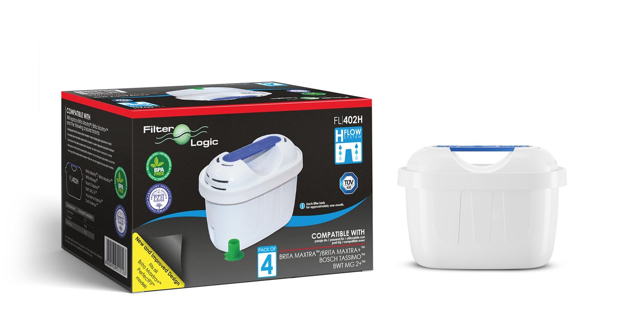 Filtr wkład do dzbanka FilterLogic FL-402 BOX 4szt. (zamiennik Dafi ...