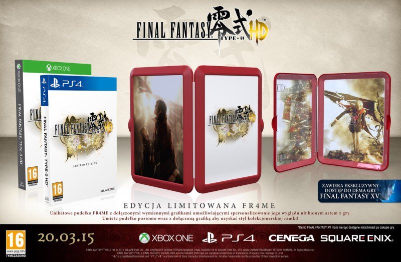 Final Fantasy Type-0 HD - Edycja Limitowana Frame, Xbox One - Square ...