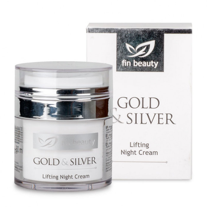 Finclub Beauty, Krem do twarzy na noc liftingujący gold&silver, 50ml ...
