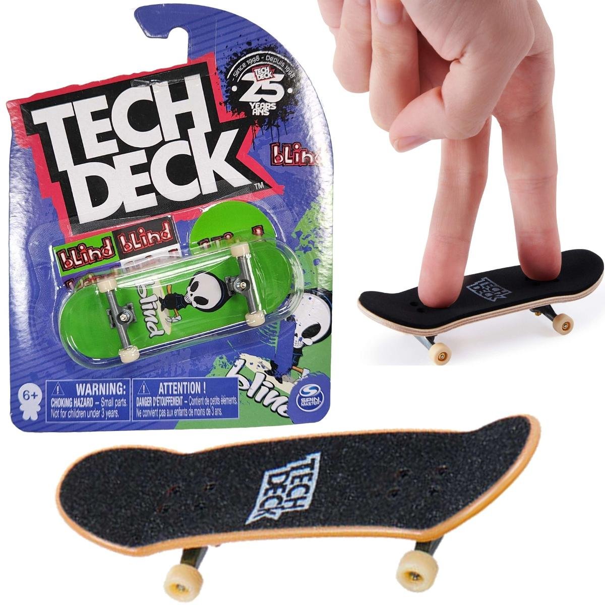 Fingerboard Deskorolka Blind Zielony + Naklejki Tech Deck - Spin Master ...