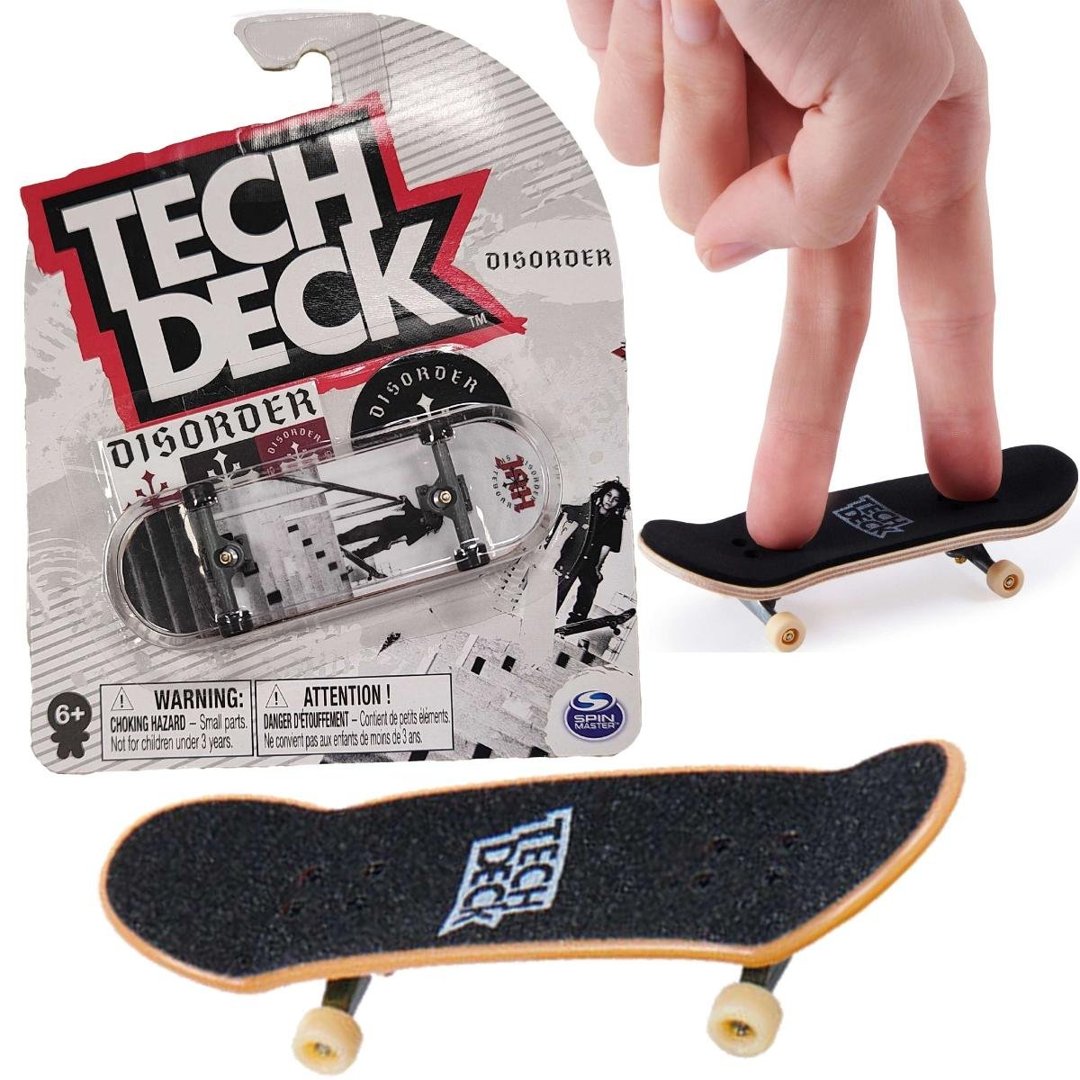 Fingerboard Deskorolka Disorder Schody Naklejki Tech Deck Spin