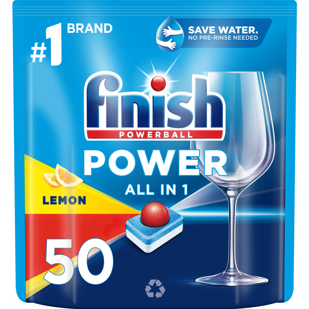 Finish, Kapsułki do zmywarki Power All-In-1 Lemon, 50 szt. - FINISH ...