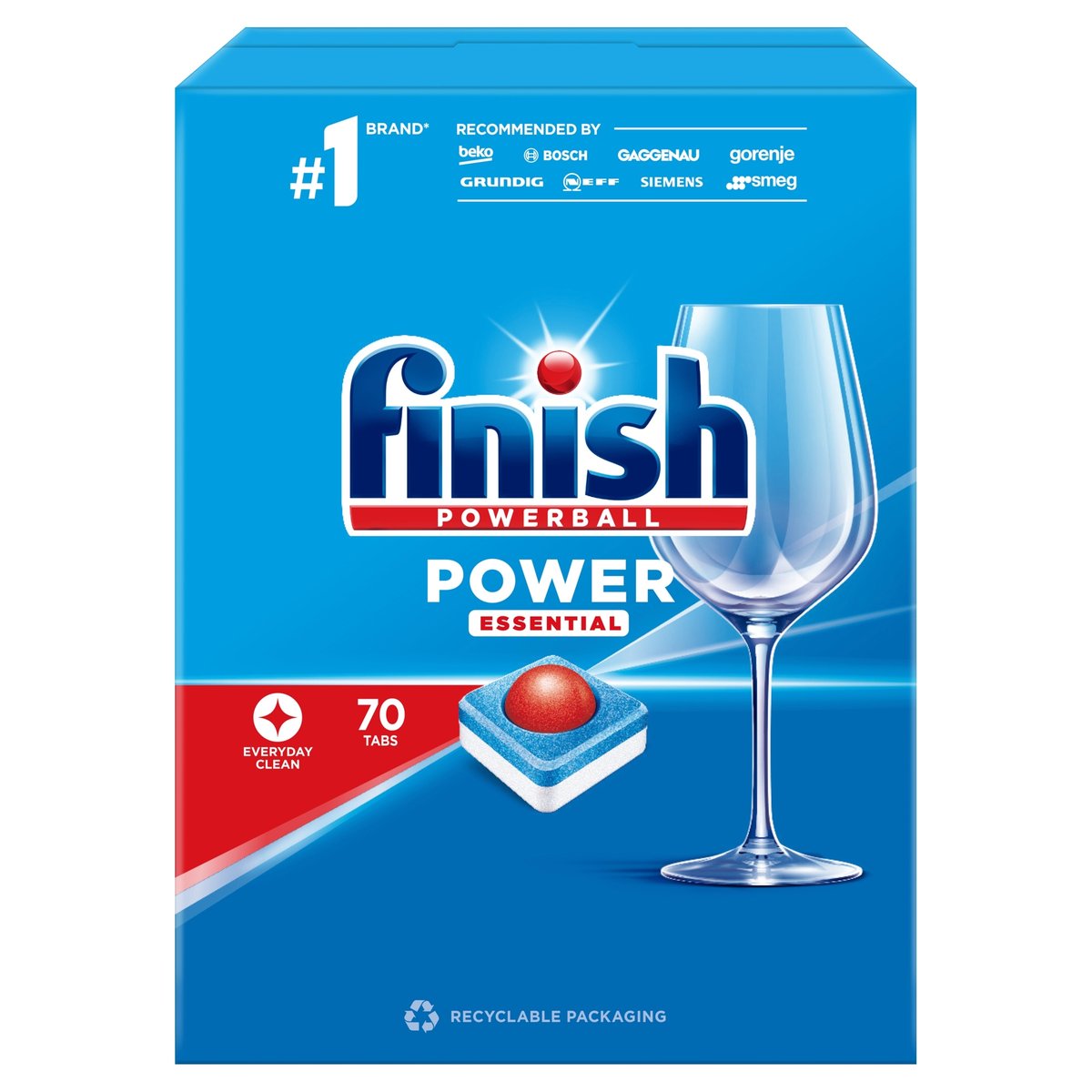 Finish Power Essential Tabletki do zmywarki 70 sztuk fresh - FINISH ...