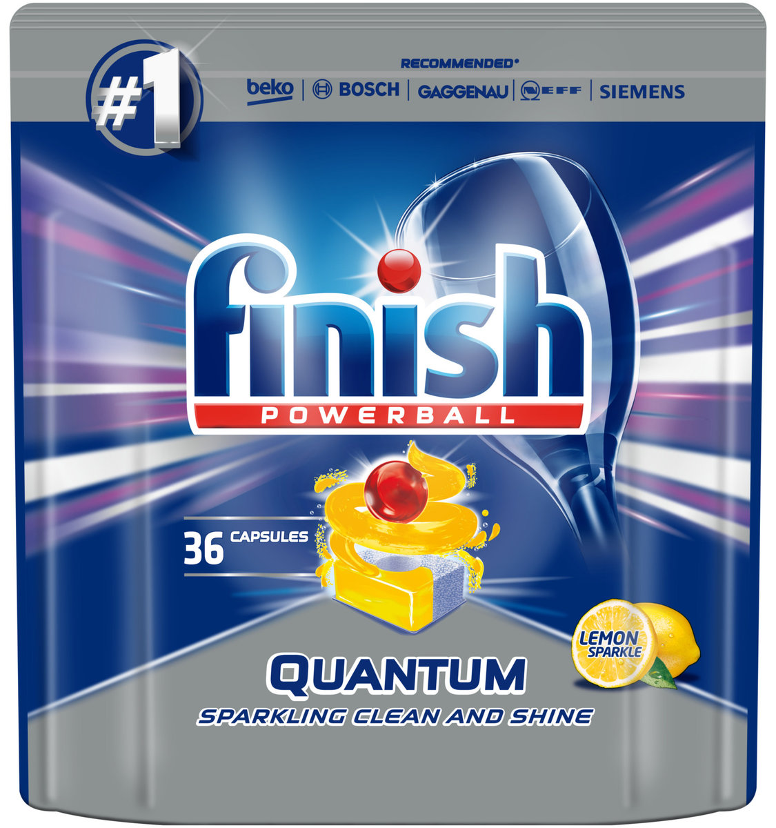Finish Quantum Max Kapsułki do zmywarki 36 szt. cytrynowe - FINISH ...