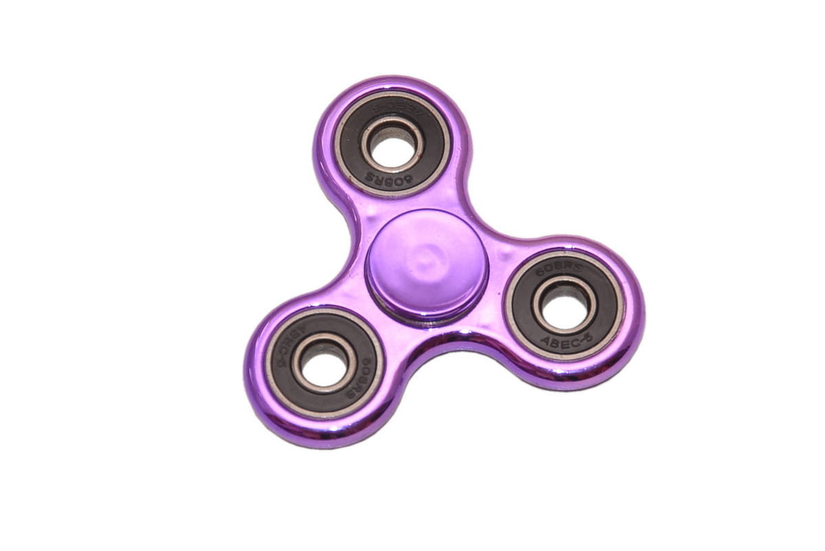 Fioletowy spinner kolor metalic czarne detale fidget spinner. - Zabawki Sensoryczne | Sklep ...