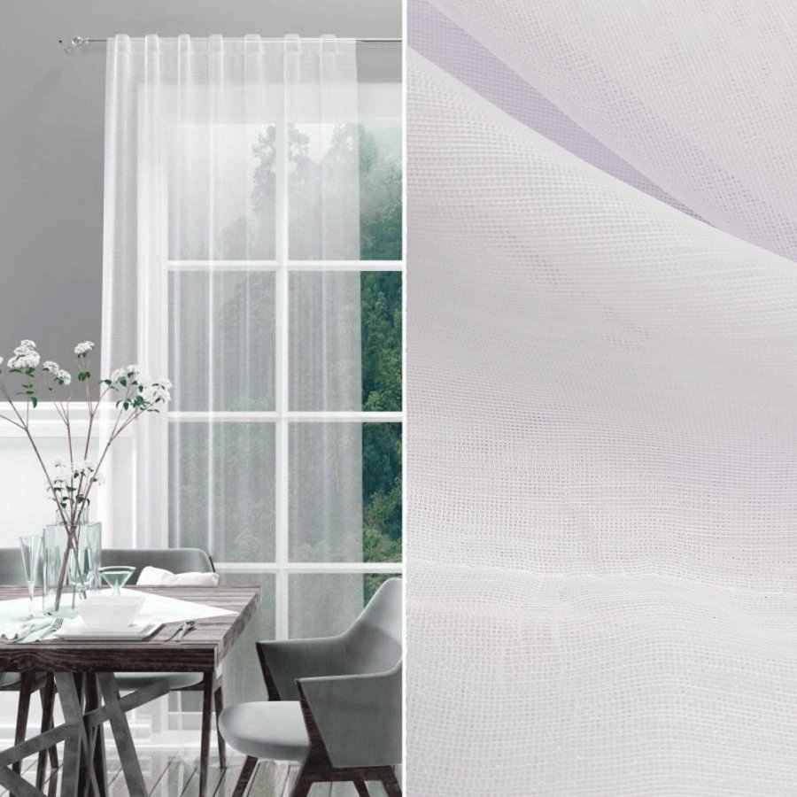 Firanka woal enzo gotowa uszyta na taśmie Jade 150x250cm 150 x 250 [cm ...