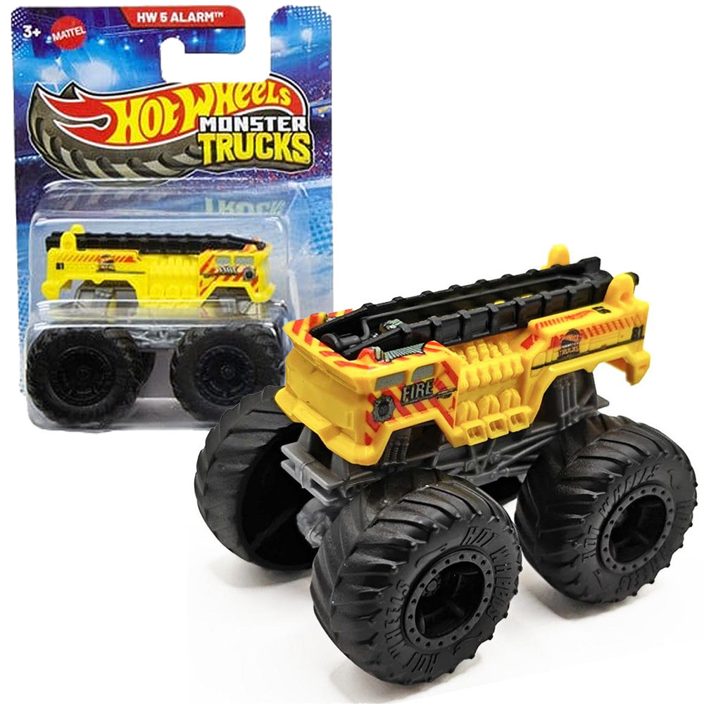 FIRE 5 ALARM HOT WHEELS MONSTER TRUCKS 1:70 SAMOCHÓD POJAZD AUTKO - Hot ...