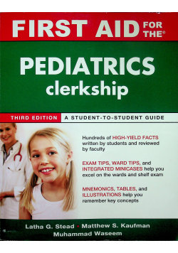 First Aid for the Pediatrics Clerkship third edition - | Książka w Empik