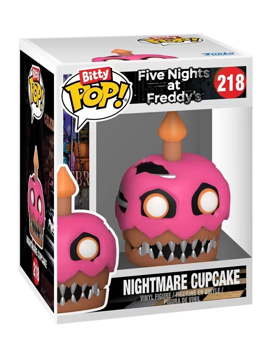 five nights at freddy's bitty nightmare cupcake 2.5cm funko pop! fnaf ...