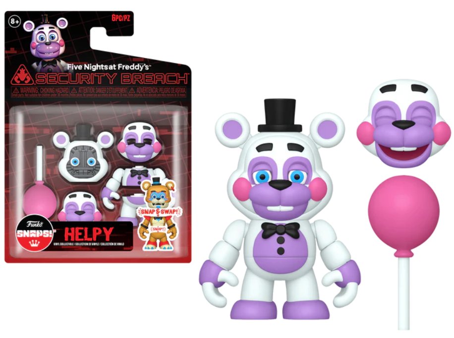 five nights at freddy's freddy fnaf helpy snap funko pop! figurka ...