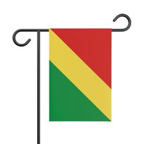 Flaga ogrodowa Republiki Konga 32 x 47,5 cm, wykonana z poliestru ...