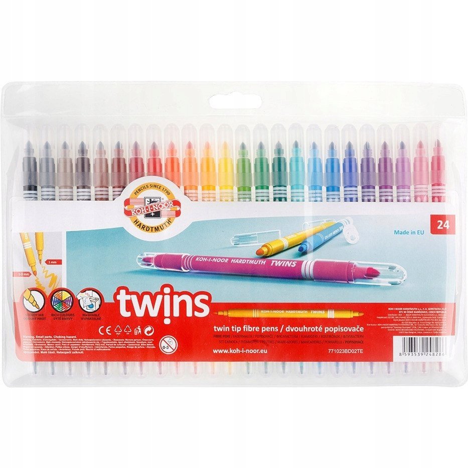 Flamastry dwustronne 24kol.7710/23BD KOH-I-NOOR - Koh-I-Noor | Sklep ...