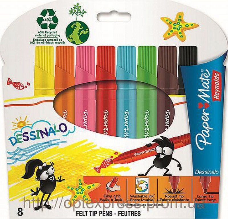 Flamastry Paper Mate JAMBO 8 szt. - Paper Mate | Sklep EMPIK.COM