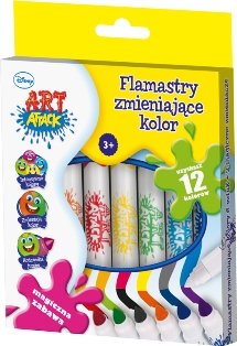 Flamastry zmieniające kolor, 8 kolorów, Disney, Art Attack - Astra ...