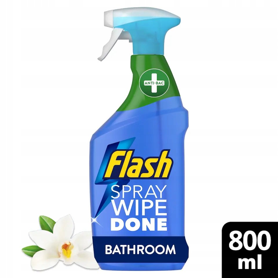 FLASH BATHROOM WHITE BLOSSOM ŚRODEK DO CZYSZCZENIA ŁAZIENKI 800ml UK ...