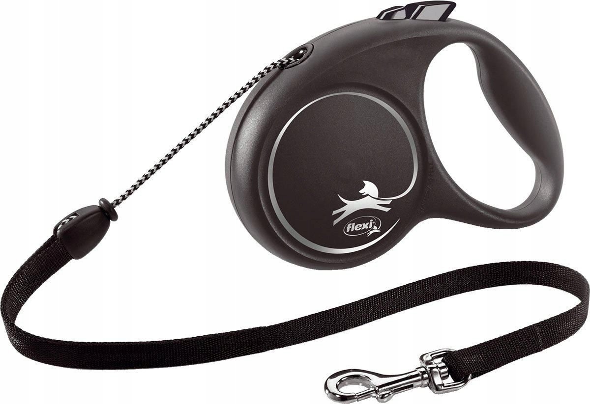 FLEXI - BLACK DESIGN M 5M CORD BLACK MAX 20KG - Flexi | Sklep EMPIK.COM