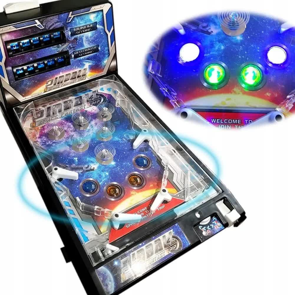 FLIPPER GRA ELEKTRONICZNA ZRĘCZNOŚCIOWA RETRO PIN-BALL FLIPER PINBALL - None | Sklep EMPIK.COM