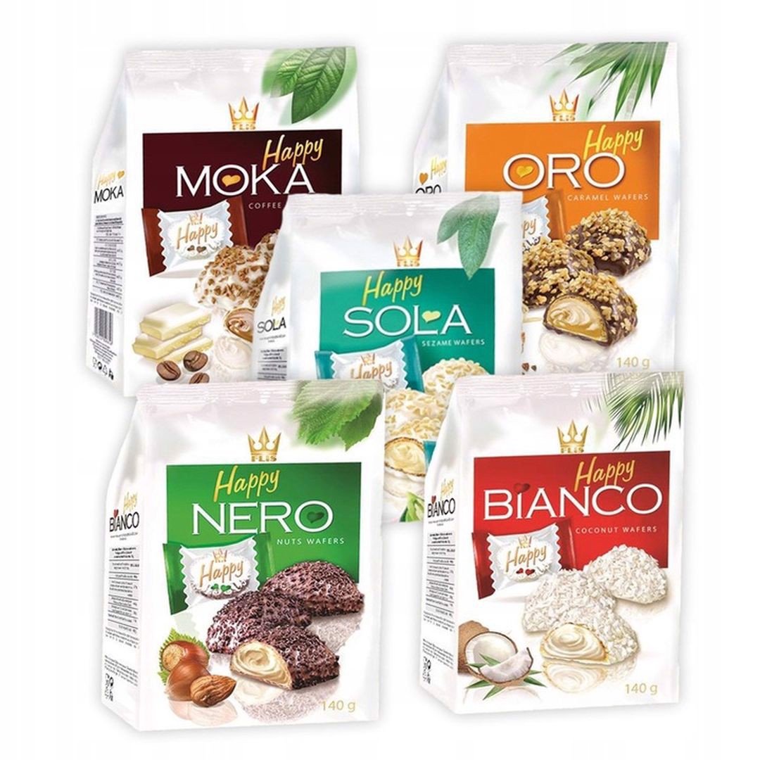 Flis Happy Wafle Mix 5 smaków 140 g x 5 sztuk - Inna marka | Sklep ...