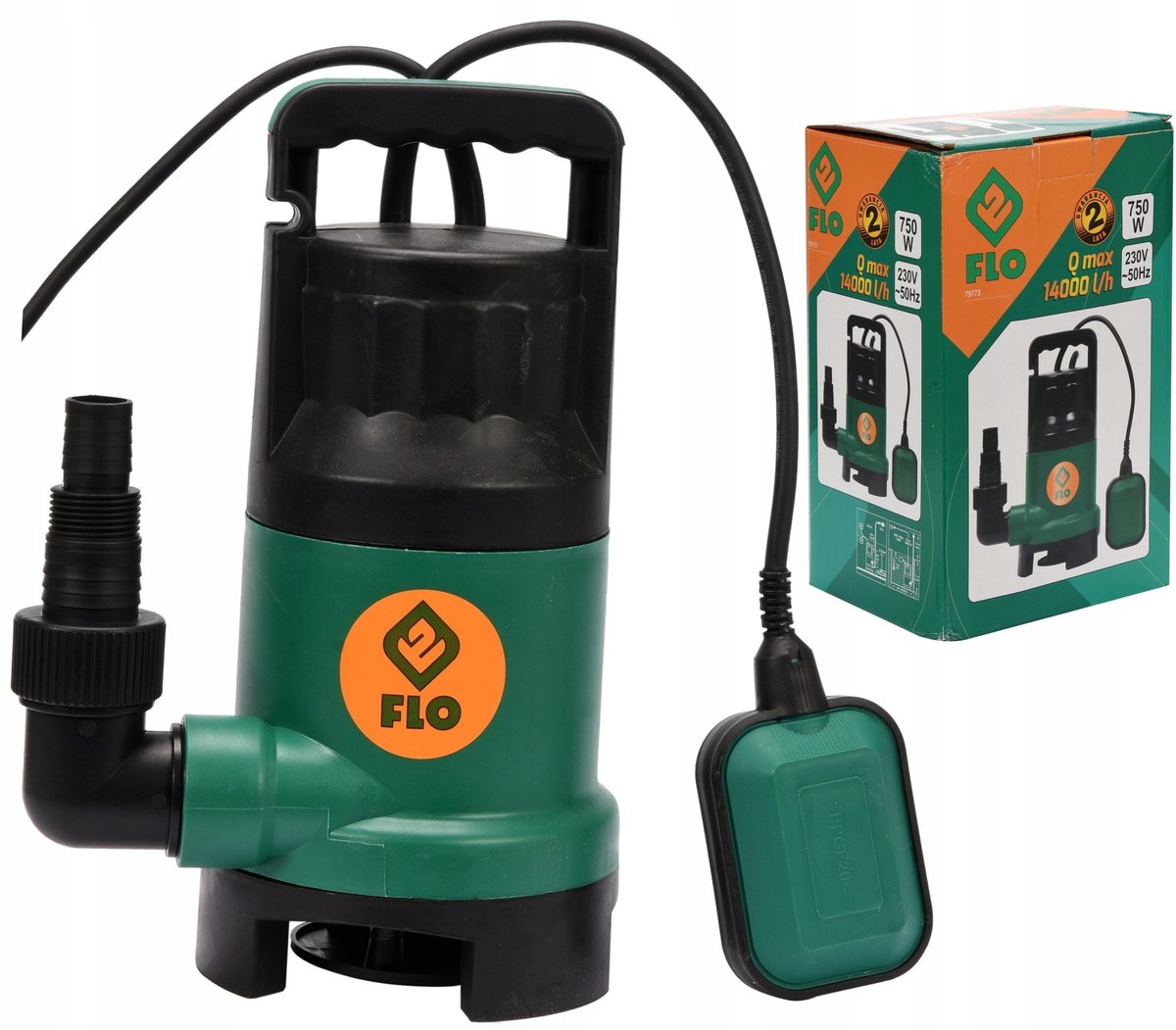 Flo Pompa Do Wody Brudnej I Czystej Zanurzeniowa 750W Z Pływakiem 79773 ...