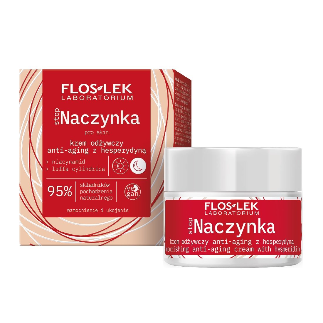 Floslek, Stop Naczynka, Krem odżywczy anti-aging z hesperydyną, 50 ml | Sklep EMPIK.COM