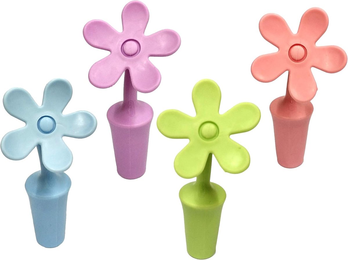 Flower Bottle Stoppers,Wine Stoppers, Silicone Bottle Stopper Sun ...