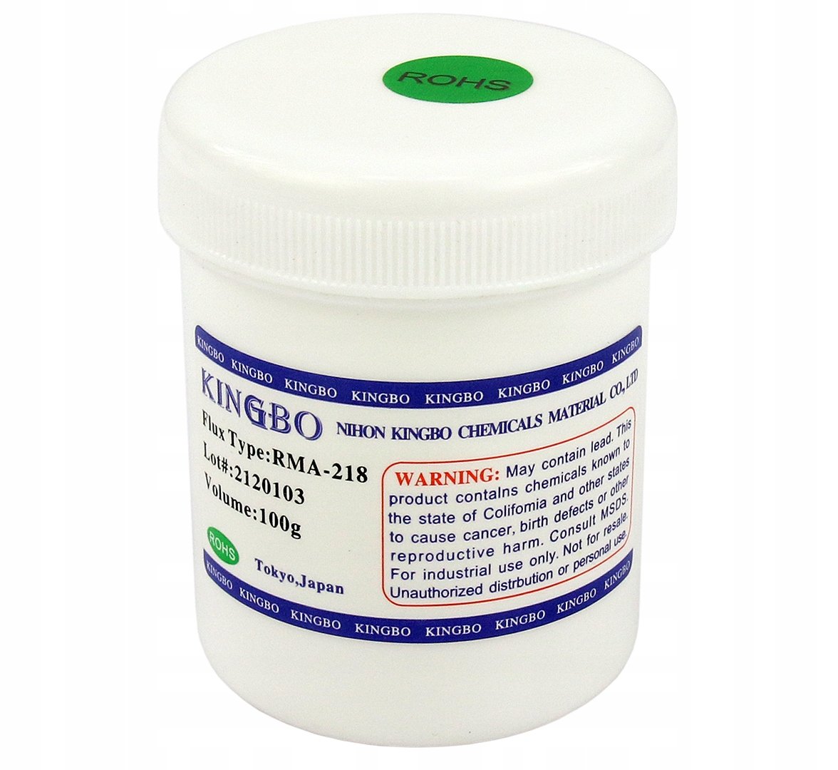 FLUX TOPNIK PASTA SMD BGA KINGBO RMA-218 50g - SKUTECZNY ZMYWALNY ...