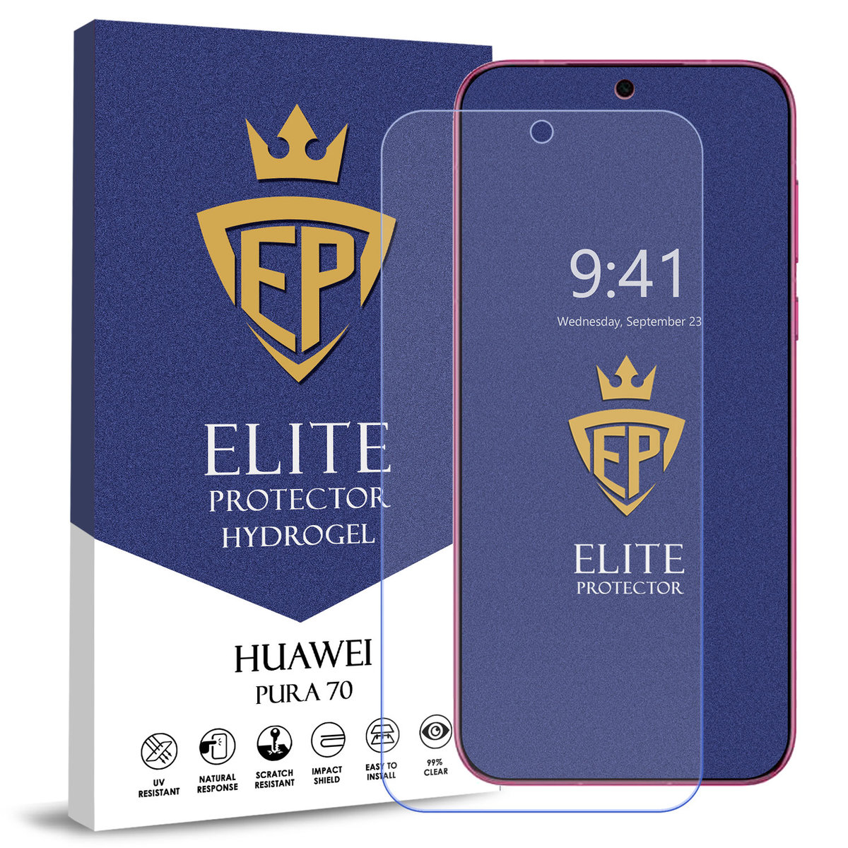 FOLIA 5D CAŁY EKRAN NA TELEFON DO HUAWEI PURA 70 HYDROŻELOWA ORYGINAŁ ...