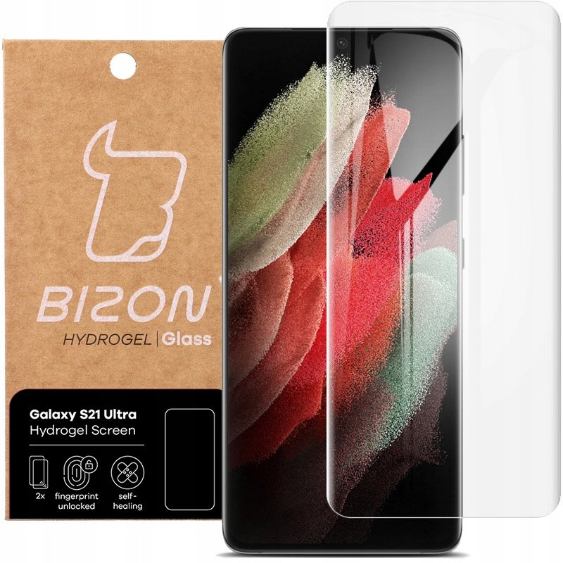 Folia Hydrożelowa Bizon Do Galaxy S21 Ultra, 2 Szt - Bizon | Sklep EMPIK.COM
