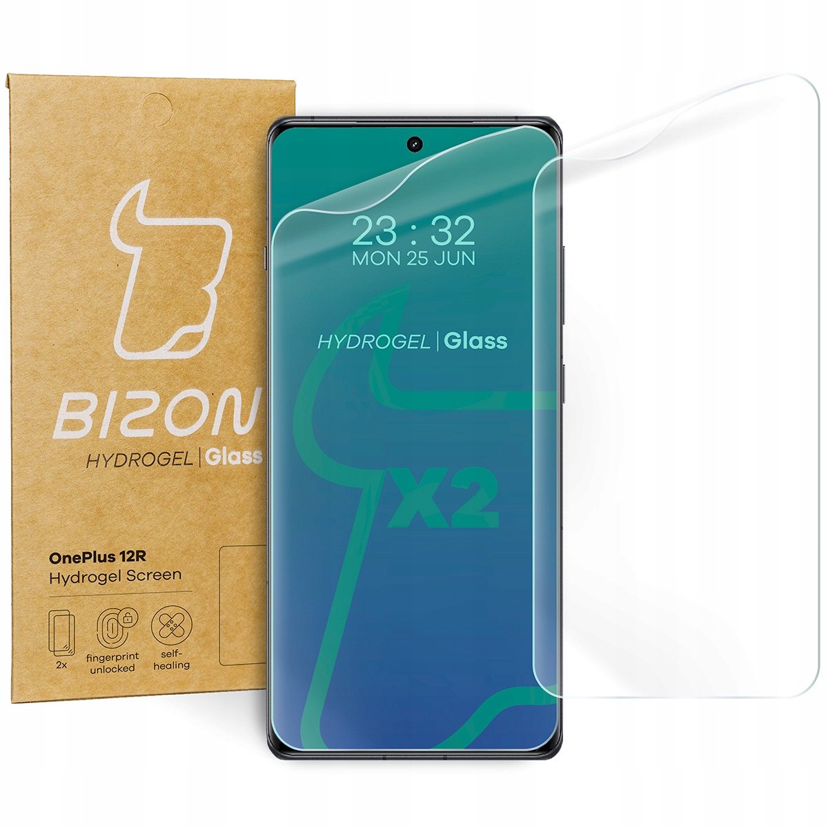 Folia hydrożelowa na ekran Bizon Glass Hydrogel Front do OnePlus 12R, 2 sztuki - Bizon | Sklep ...