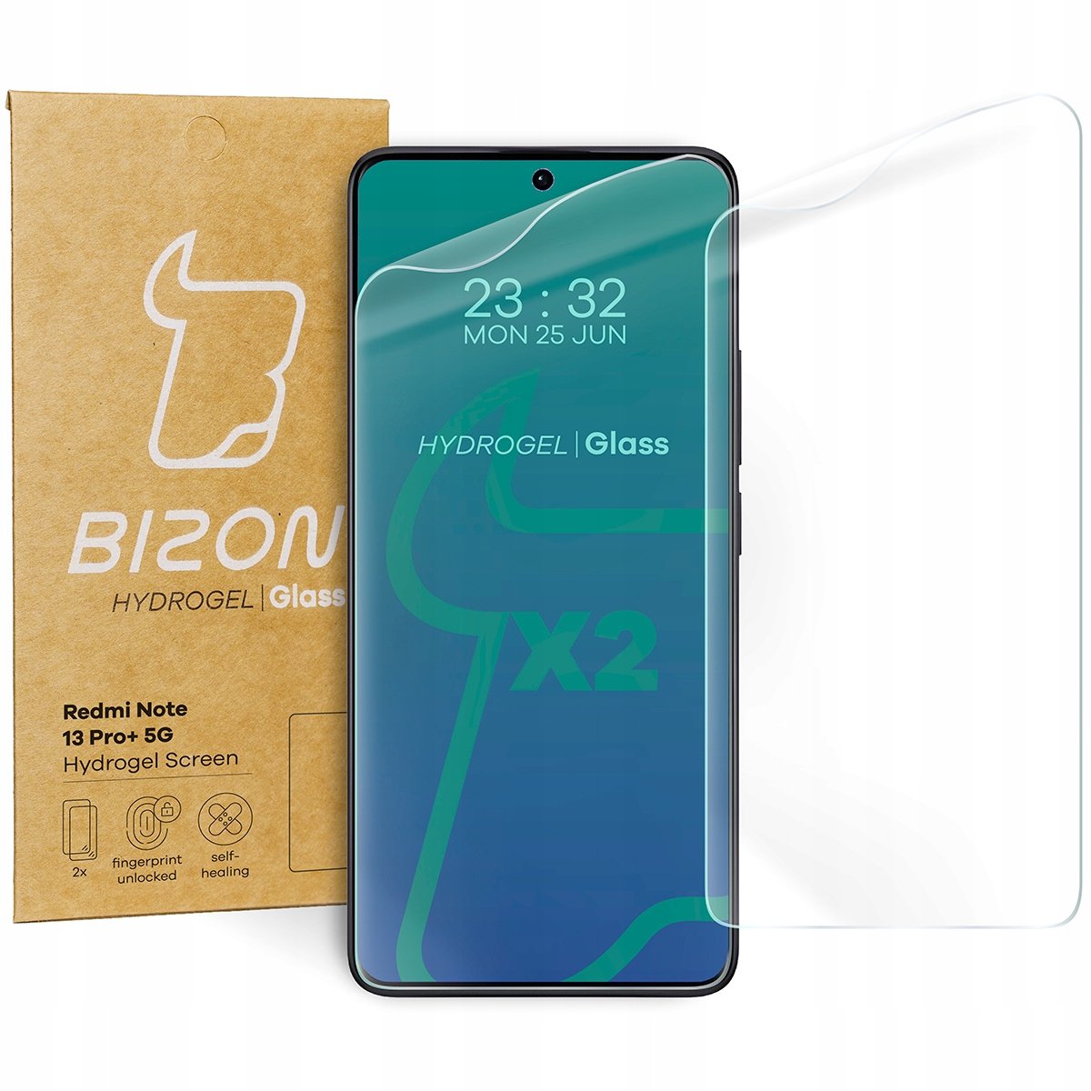Folia hydrożelowa na ekran Bizon Glass Hydrogel Front do Redmi Note 13 ...